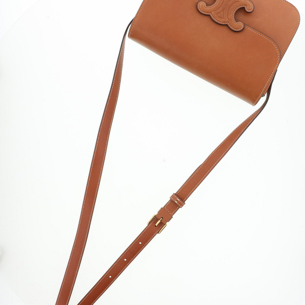 Celine | Bags | Celine Cuir Triomphe Shoulder Bag Leather Brown | Poshmark